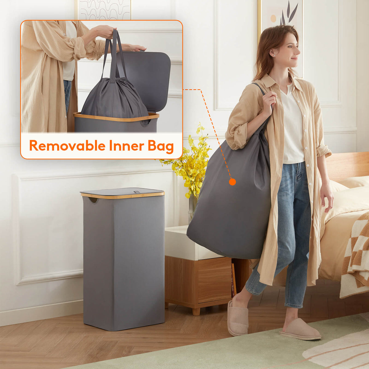 Collapsible Laundry Basket with Lid - Lifewit – Lifewitstore