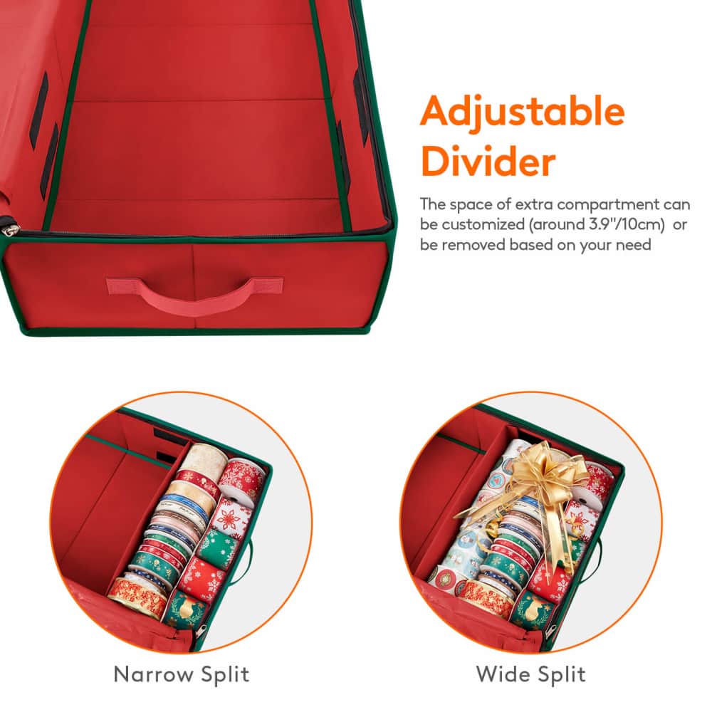 Wrapping Paper Storage Container, Under Bed Christmas Storage Organizer ...